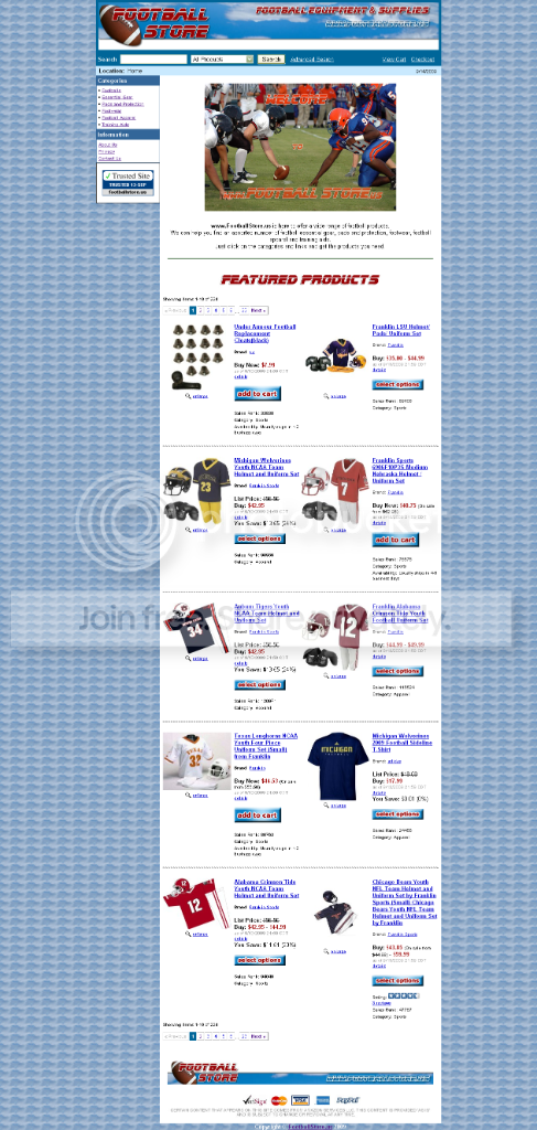 Aice Lahora: Football Store.us Template Design